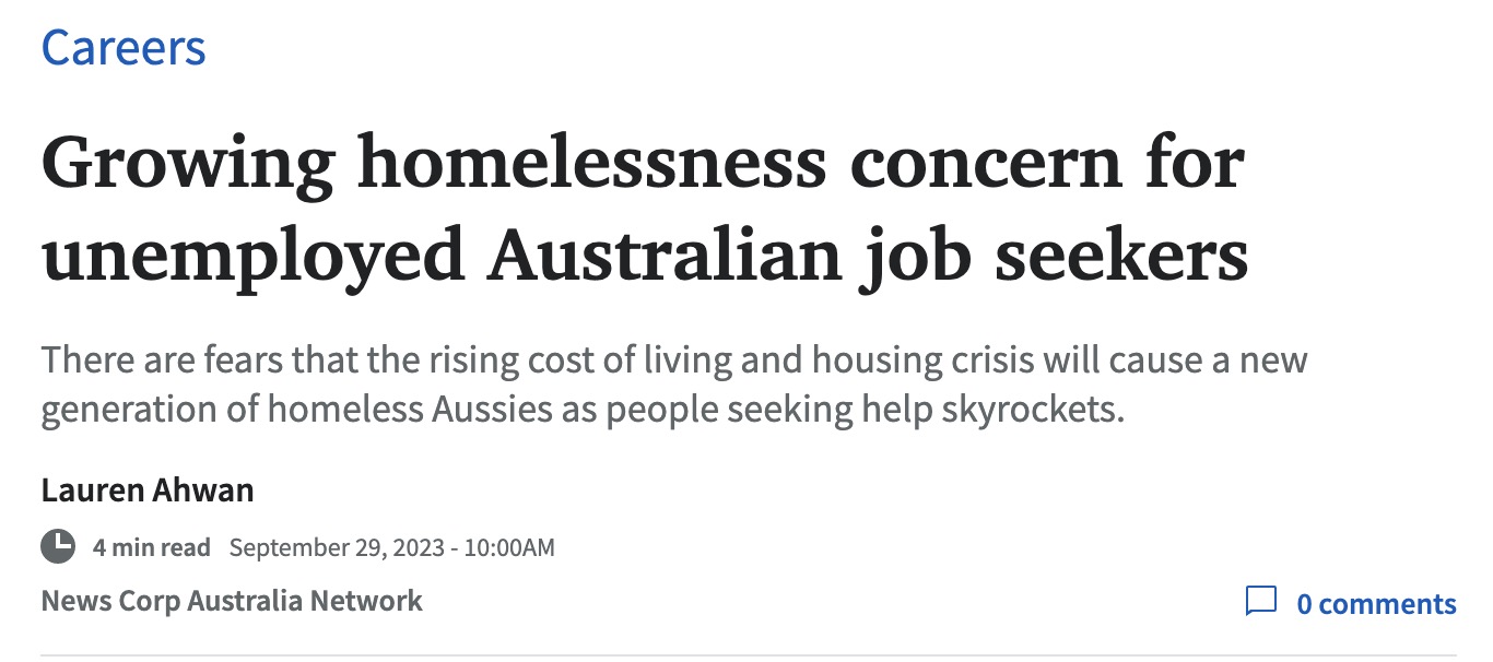 12%失业无家可归，澳洲这群人陷入贫困循环